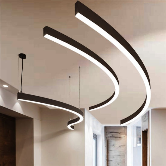 LLS5075 LED curved aluminum profile, curved LED linear lighting ...